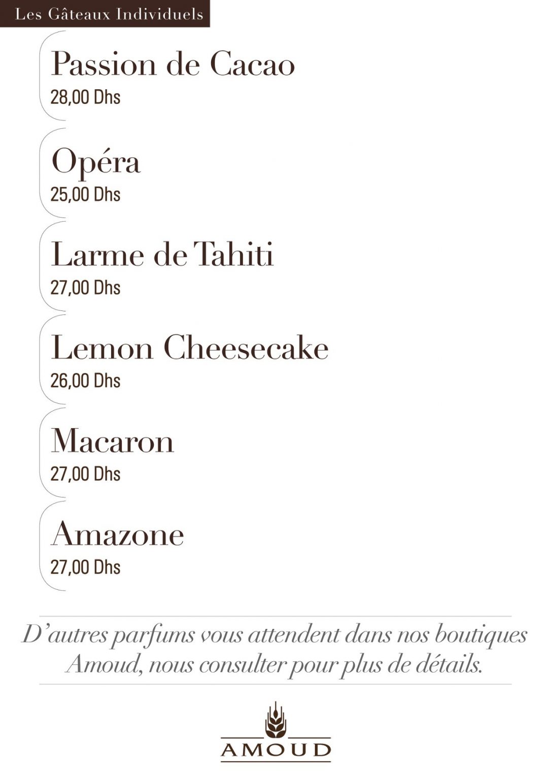 Catalogue & Livraison Amoud - Commandez en ligne | MoroccoCloser.com